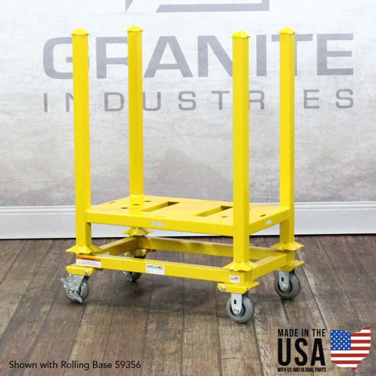 American Cart Tent Stake Storage Rack – 38″ Legs – Granite Online Store