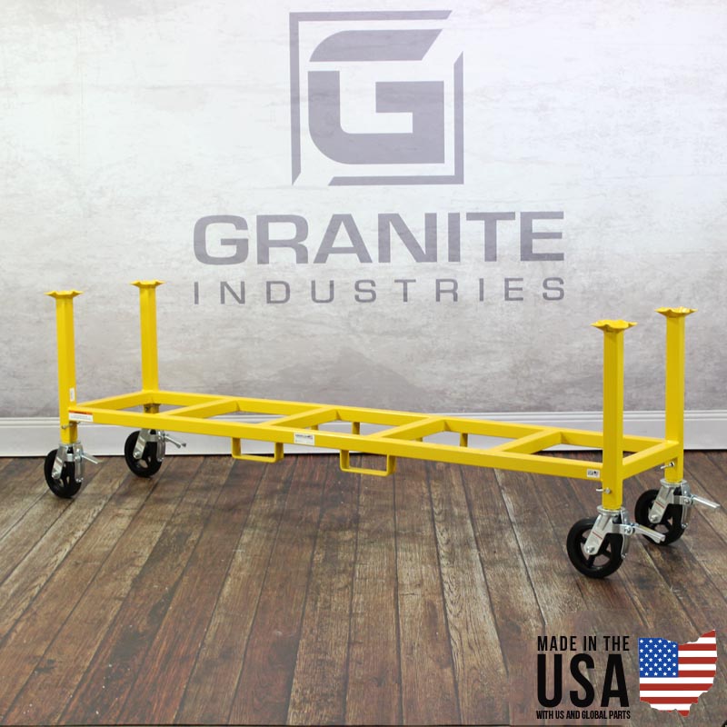American Cart 8′ Flat Hose Storage Rack – 33″ Legs – Granite Online Store
