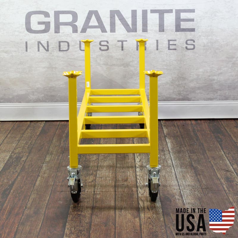 American Cart 8′ Flat Hose Storage Rack – 33″ Legs – Granite Online Store