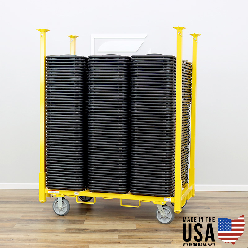 American Cart Warehouse Rack with 72 in legs and 8 in casters – Granite ...