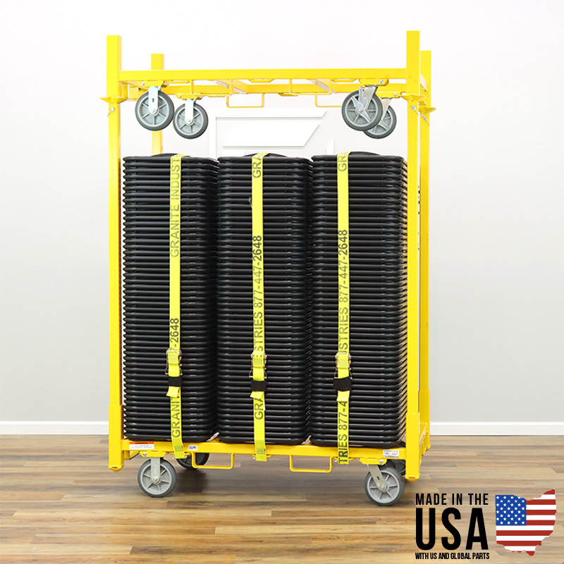 American Cart Warehouse Rack with 72 in legs and 8 in casters – Granite ...