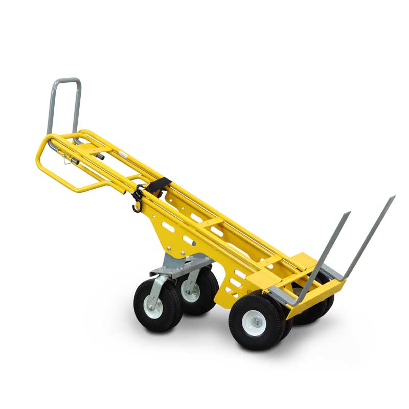 American Cart Multi Fork Hand Truck with Looped Handles and Rear Wheels ...