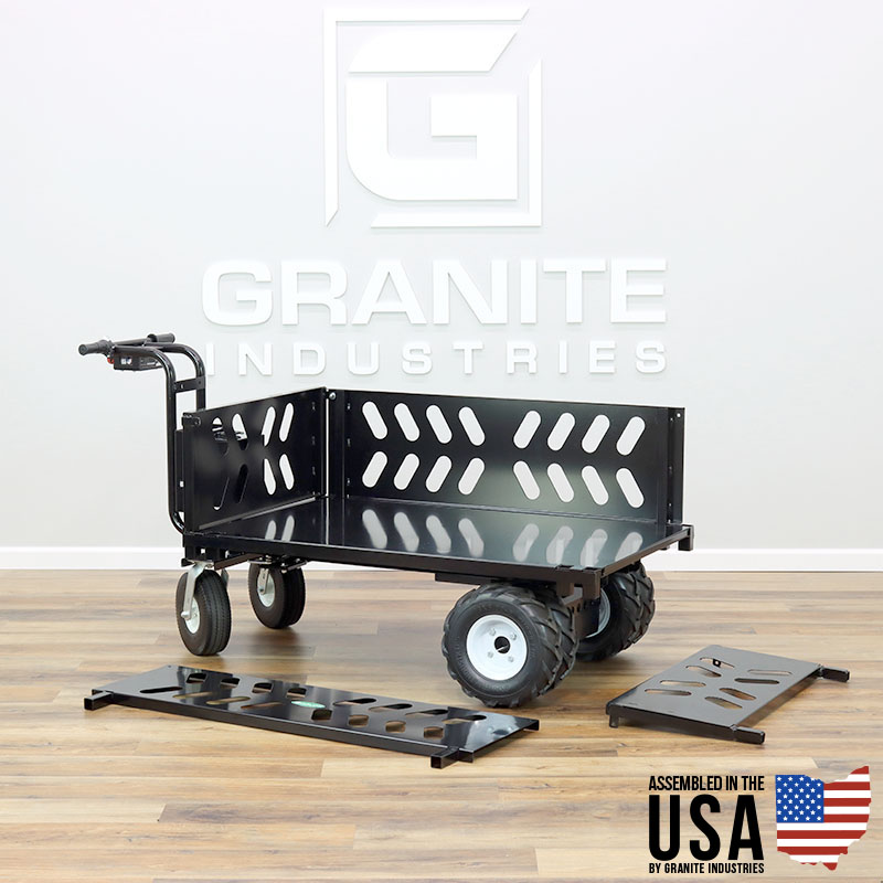 Overland Electric Power Utility Wagon – 13 Cu. Ft. Metal Hopper ...