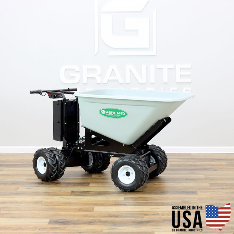 Overland Electric Wheelbarrow – 10 cu. ft. with 4WD – Granite Online Store