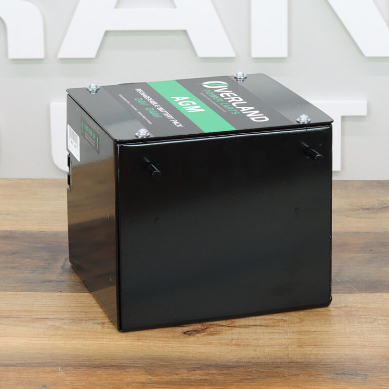 Overland 24V 22/24AH AGM Battery Pack with 30A Breaker – Handle Mount ...