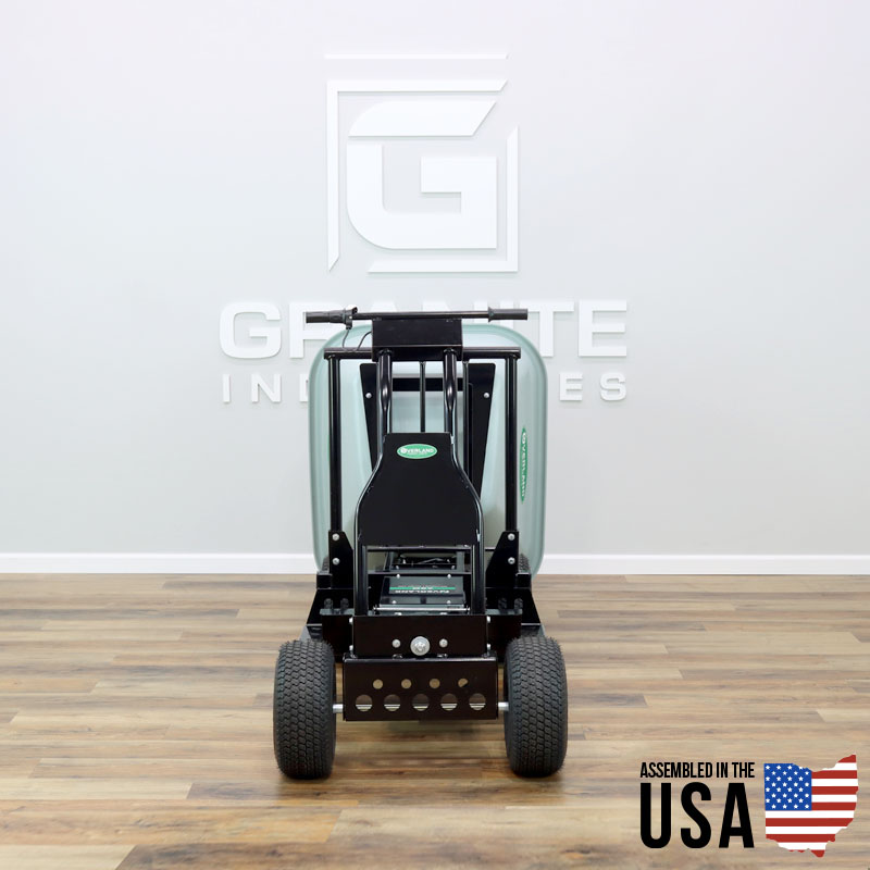 Overland Electric Powered Ride On Wheelbarrow with 10 Cu. Ft. Hopper ...
