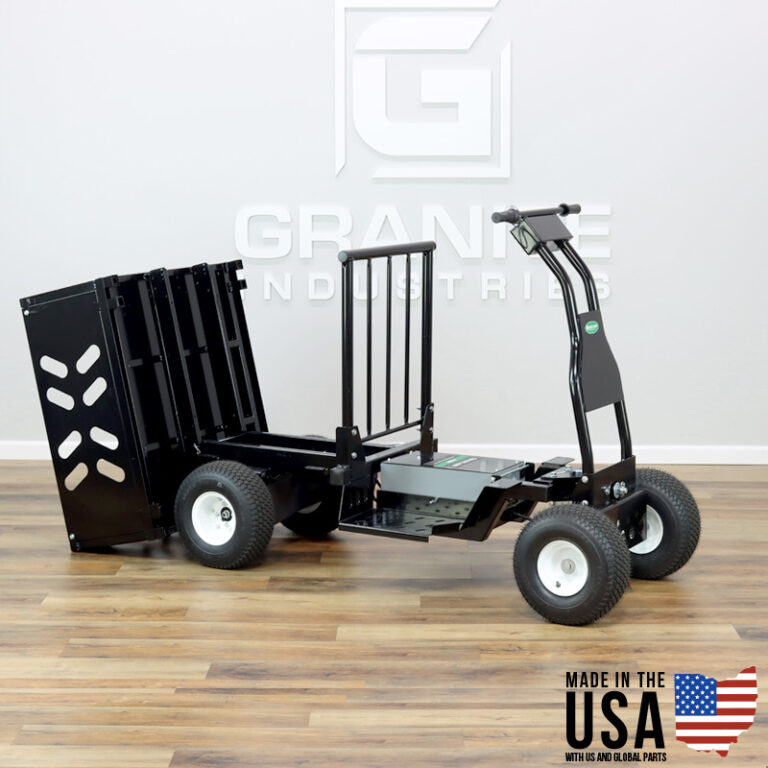 Overland Electric Powered Ride On Cart with 10 cu. ft. Utility Hopper ...