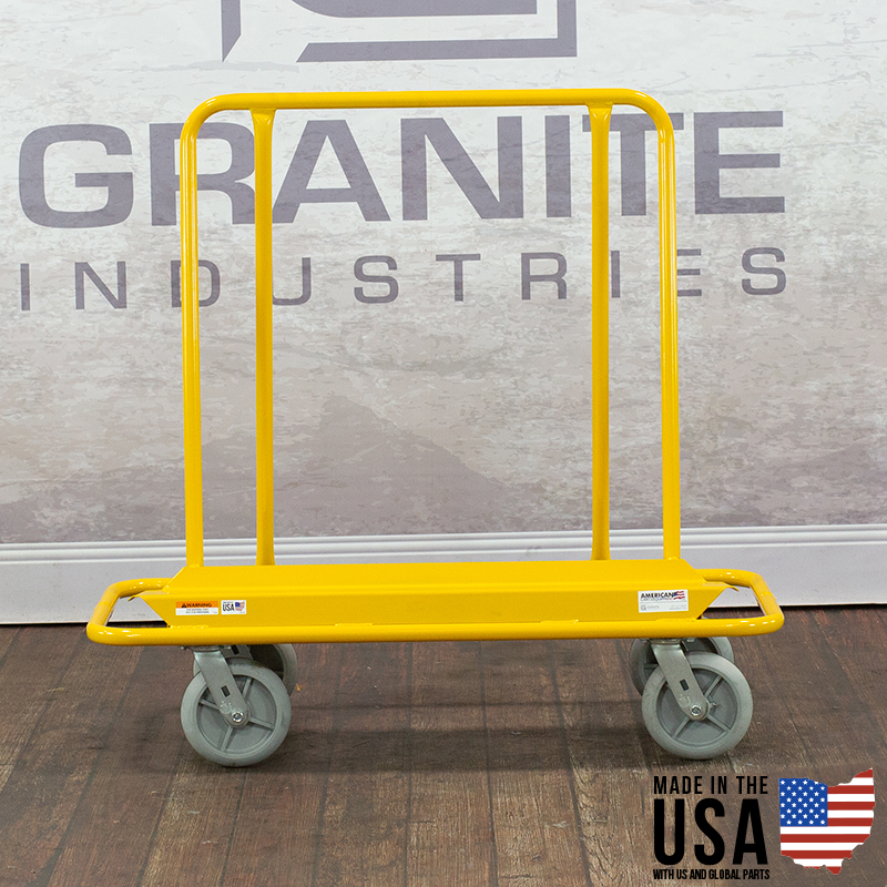 American Cart DWC-3 Drywall Cart With Standard Back and Caster Kit ...