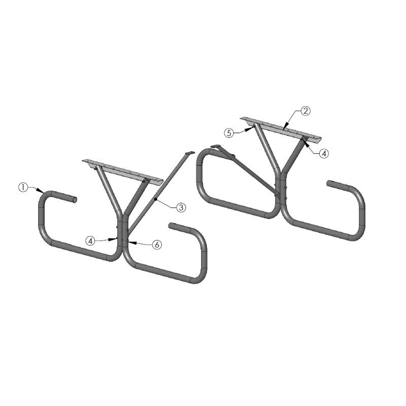 Picnic Table Steel Frame – Granite Online Store