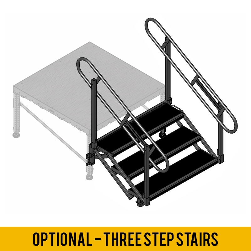 AXIS Aluminum Stage Package – 12′ x 12′ Platform – Granite Online Store